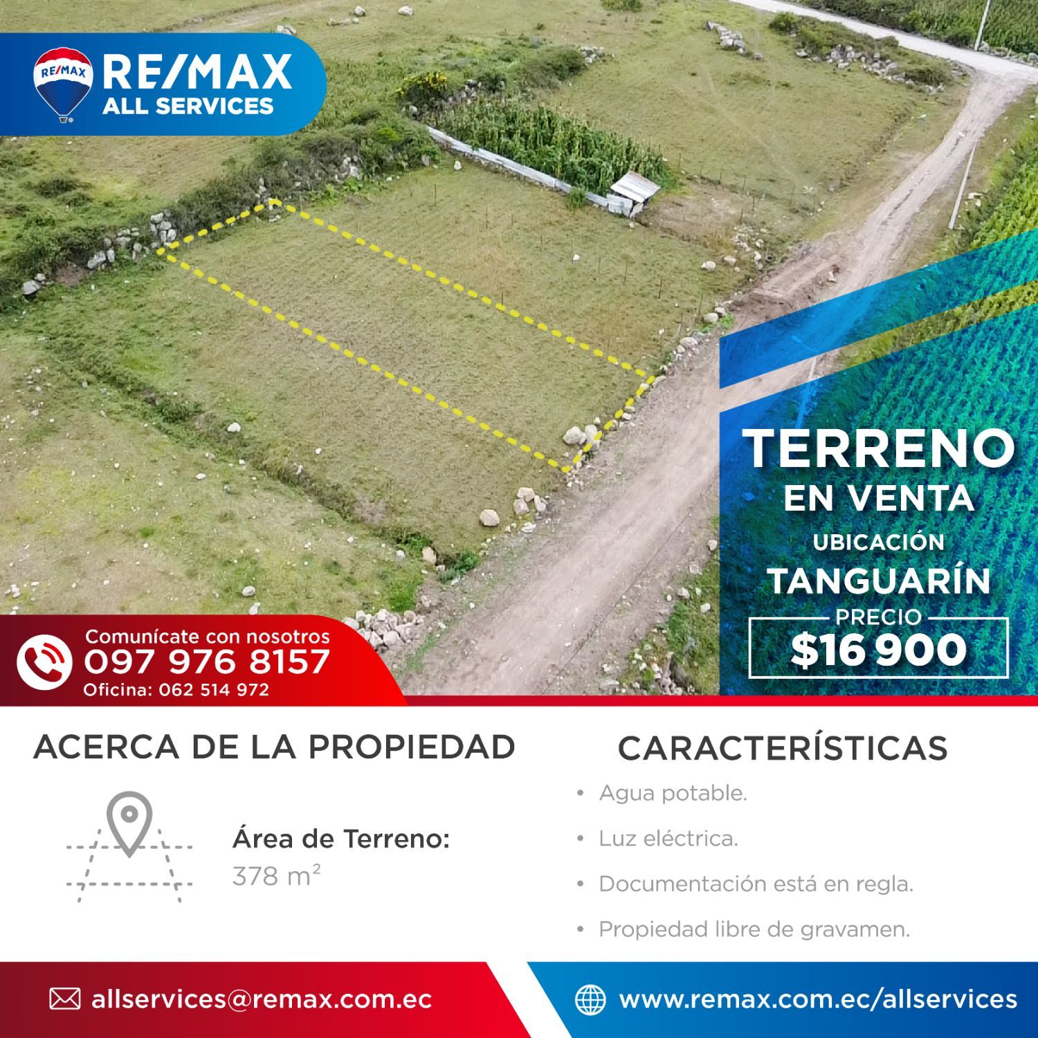 venta Terreno Residencial en San Antonio, Ibarra (064)- icasas.ec